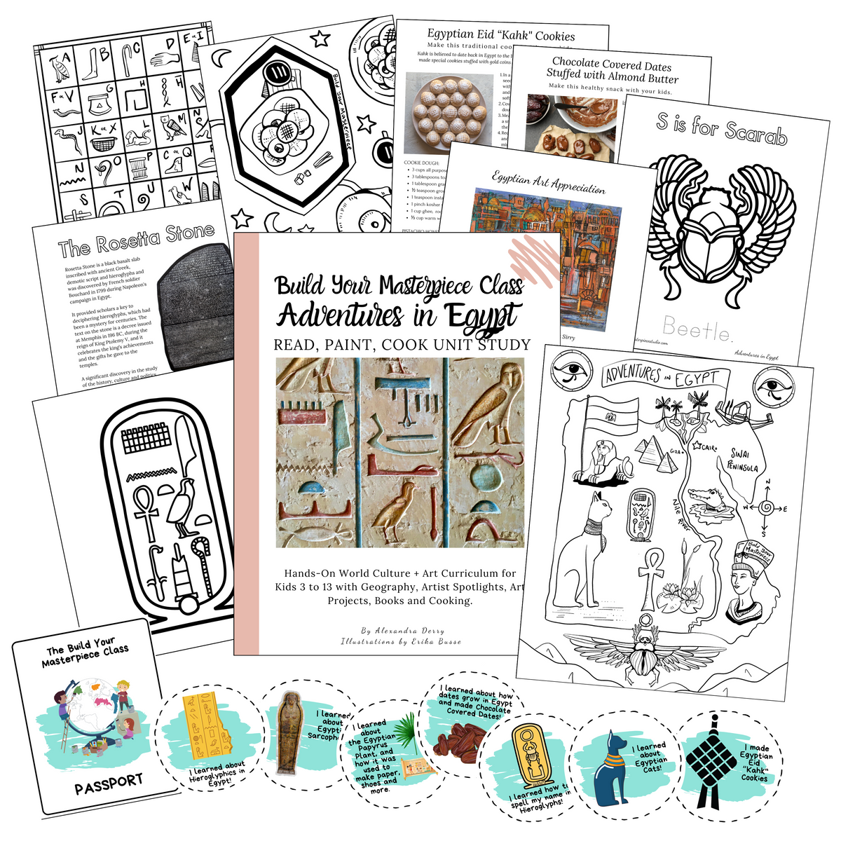 Adventures in Egypt - Read, Paint, Cook Unit Study – The Masterpiece Studio