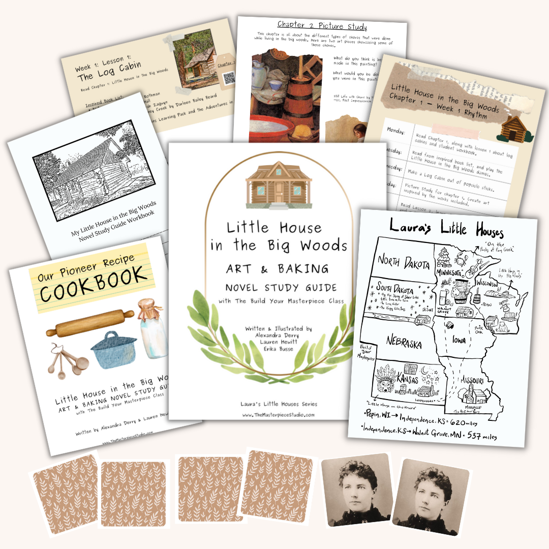 Little House in the Big Woods Art & Baking Novel Study Guide – The ...