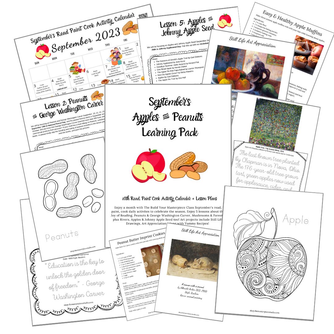 September's Apples & Peanuts Learning Pack – The Masterpiece Studio