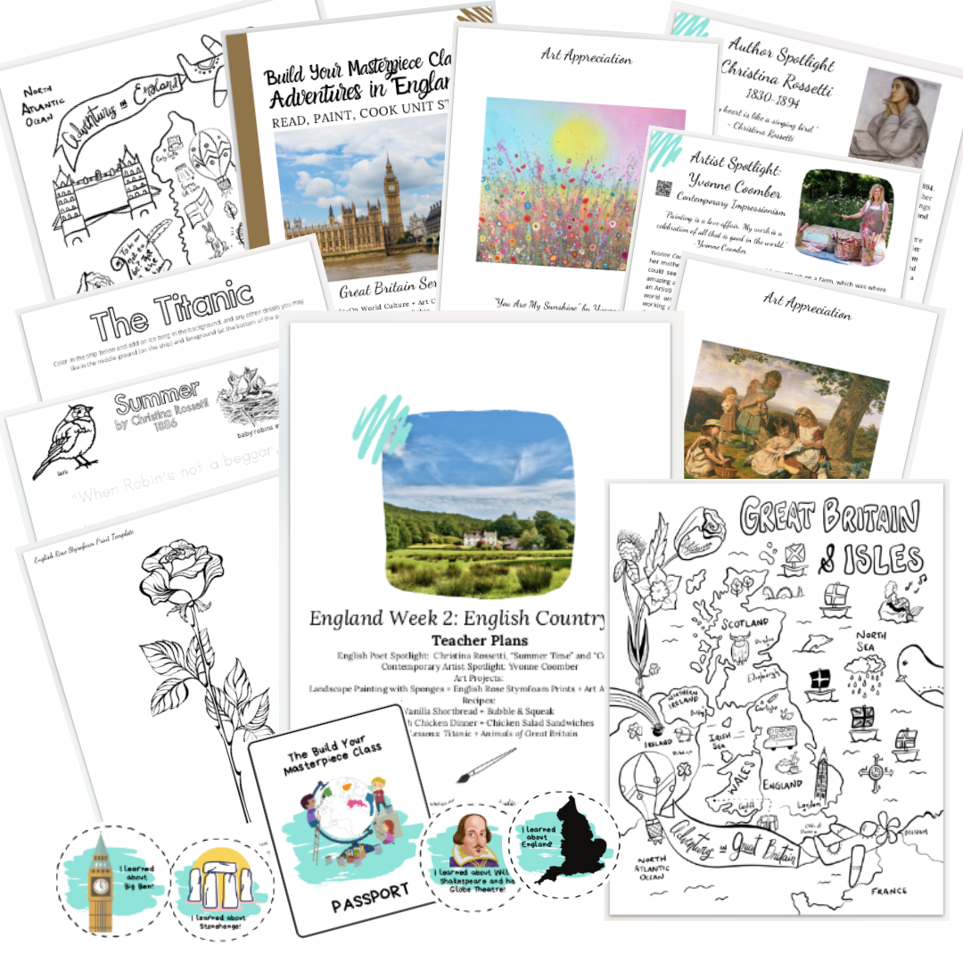 Adventures in England - 2 Week Unit Study - Great Britain Series – The ...