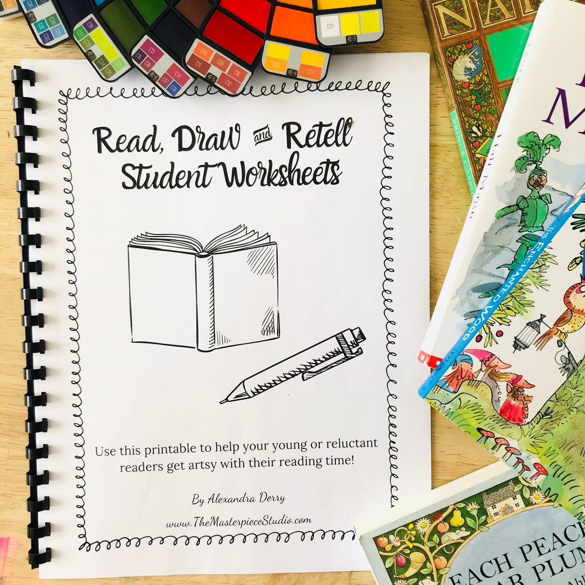 Read, Draw and Retell Student Worksheets – The Masterpiece Studio