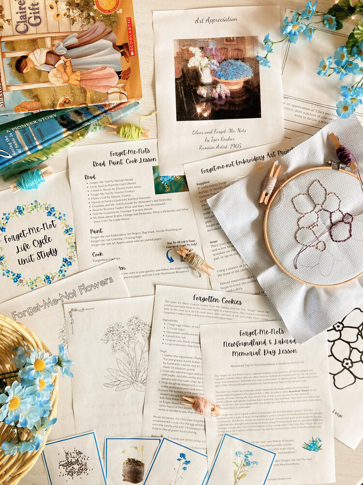 Forget Me Not Life Cycle Unit Study – The Masterpiece Studio