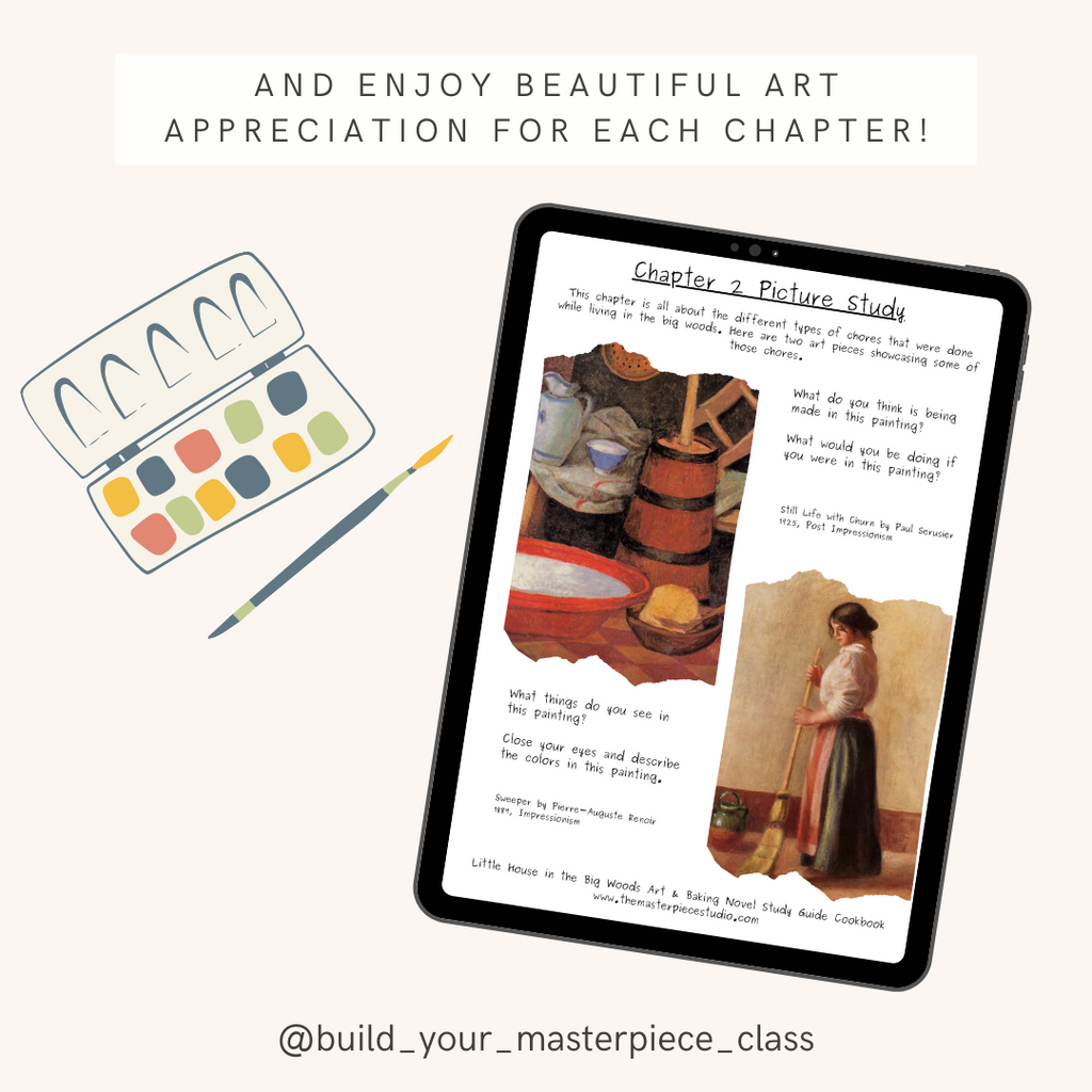 Little House in the Big Woods Art & Baking Novel Study Guide – The ...