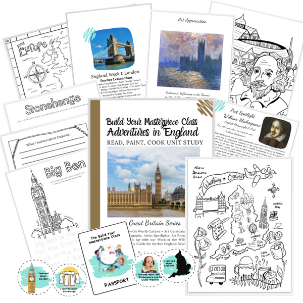 Adventures in England - 2 Week Unit Study - Great Britain Series – The ...