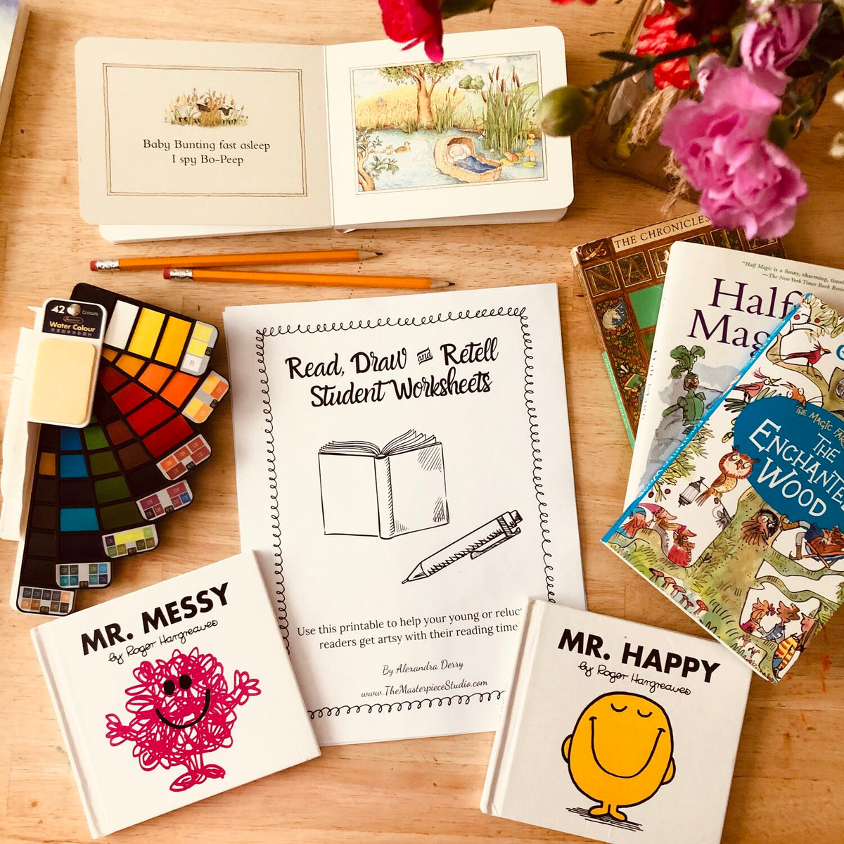 Read, Draw and Retell Student Worksheets – The Masterpiece Studio