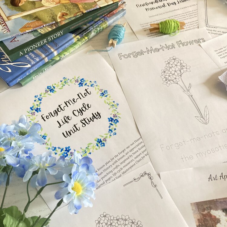 Forget Me Not Life Cycle Unit Study – The Masterpiece Studio